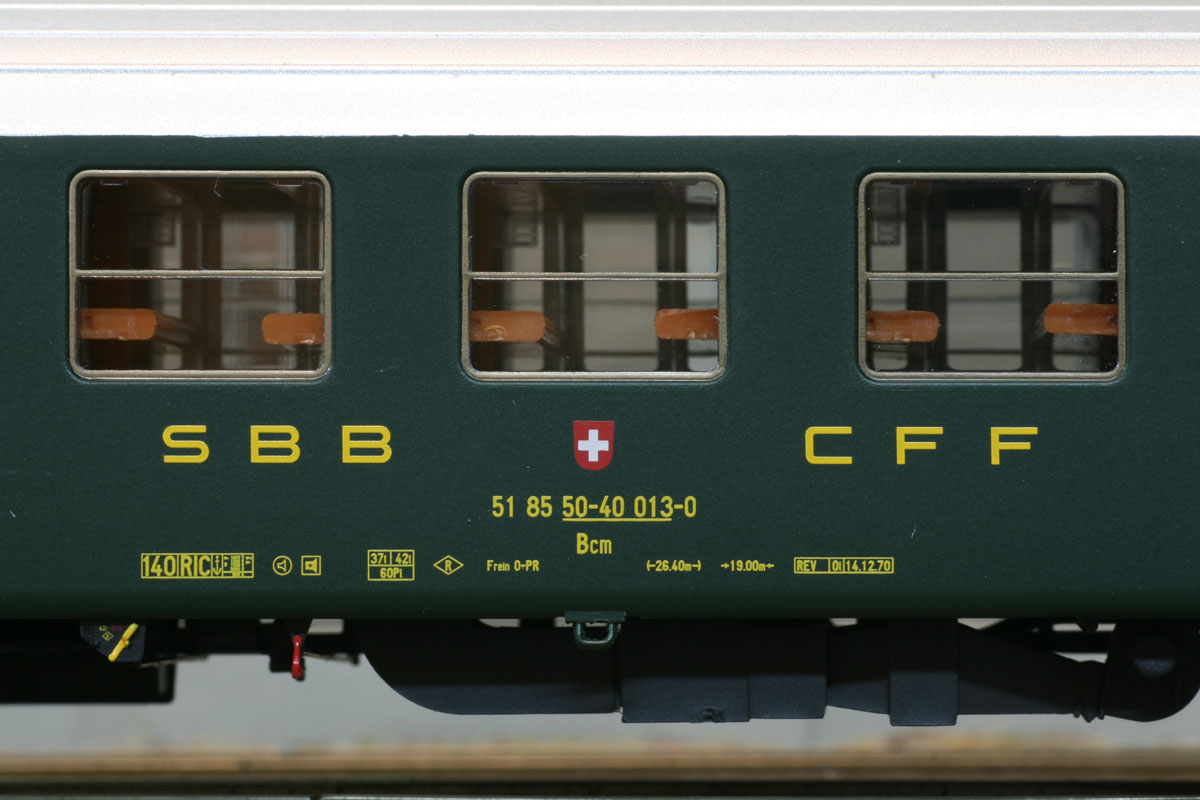 LS 47327 Set Liegewagen Bcm (Typ RIC) der SBB Ep IV